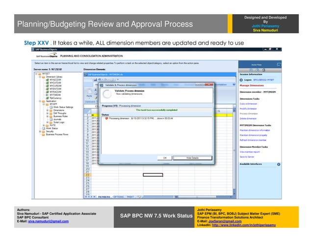 Financial Planning/Budgeting Review and Approval Process in SAP BPC NW ...