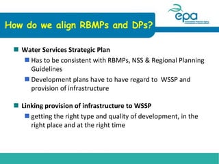 Integrating River Basin Management Plans with the planning system | PPTX