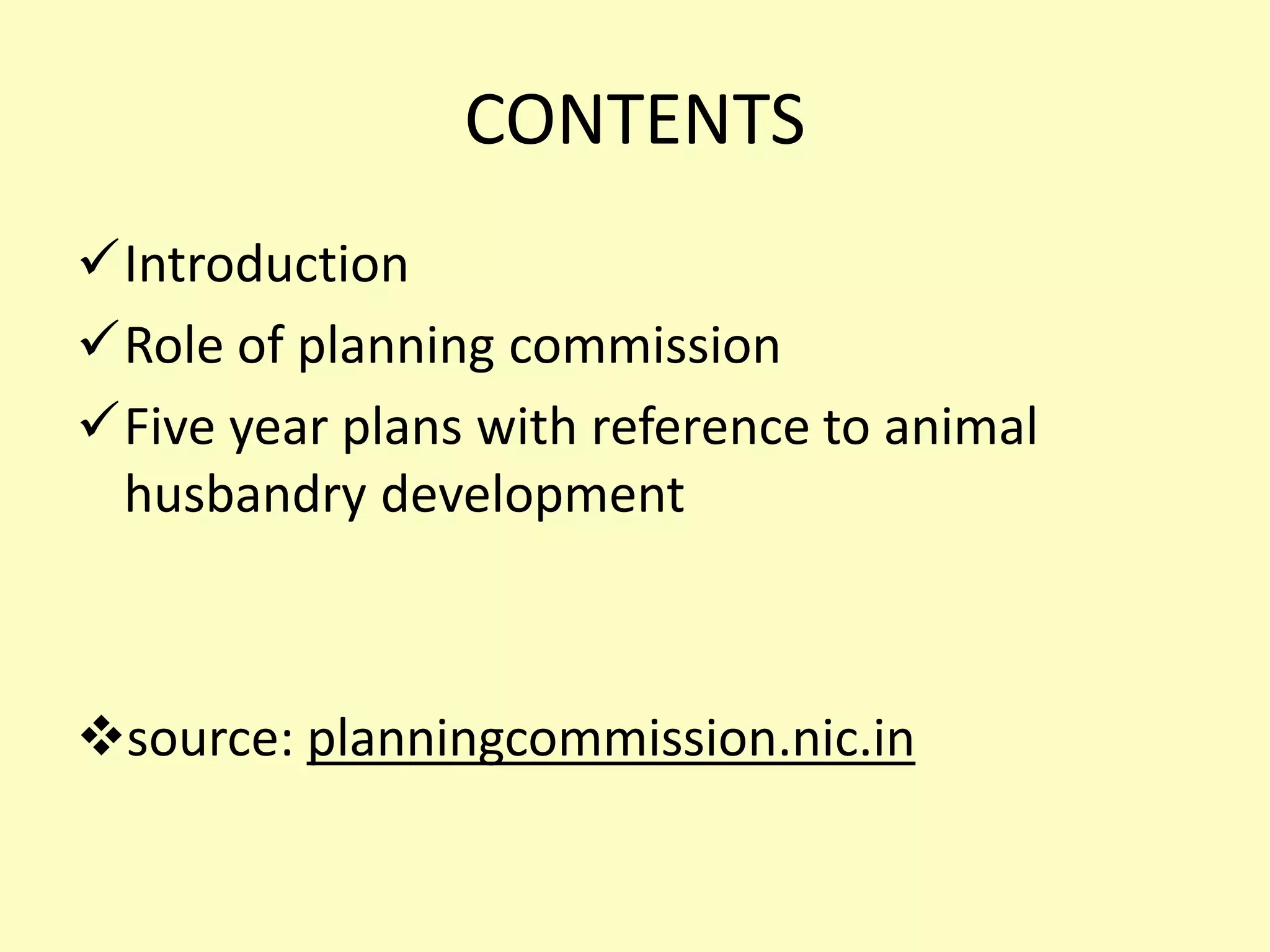 Planning commission and five year plan | PPTX