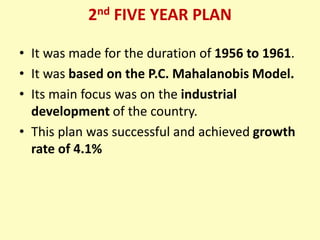 Planning commission and five year plan | PPTX