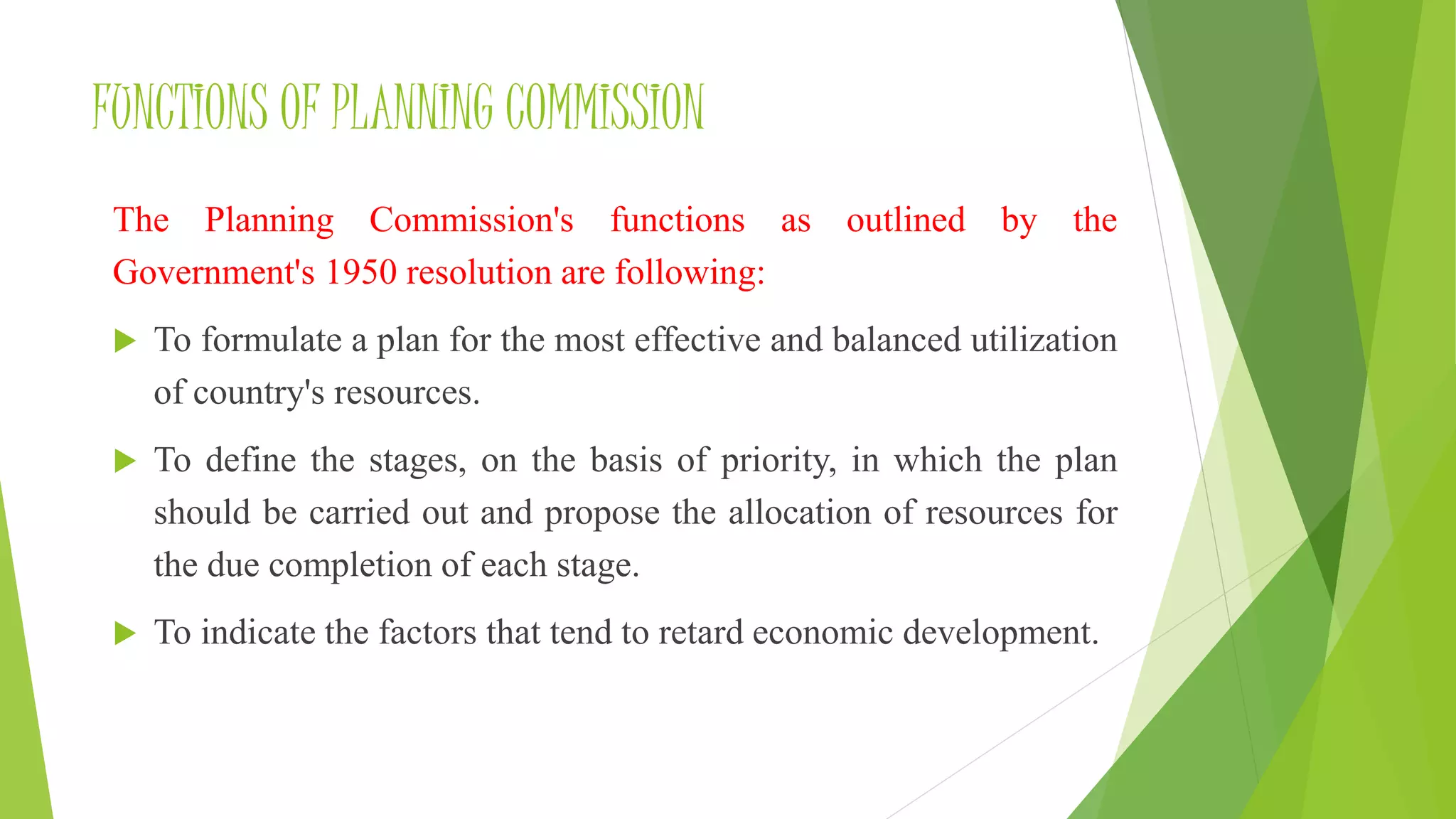 Planning commission of INDIA | PPTX