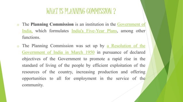 Planning commission of INDIA | PPTX | Agriculture | Industries
