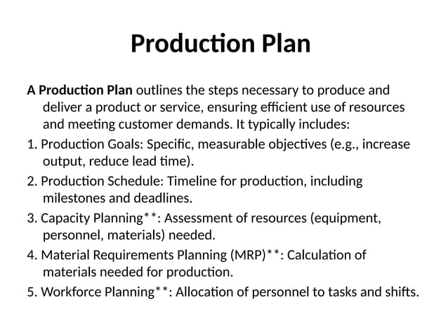 PLANNING COMPONENTS AND TYPES OF PLAN.pptx