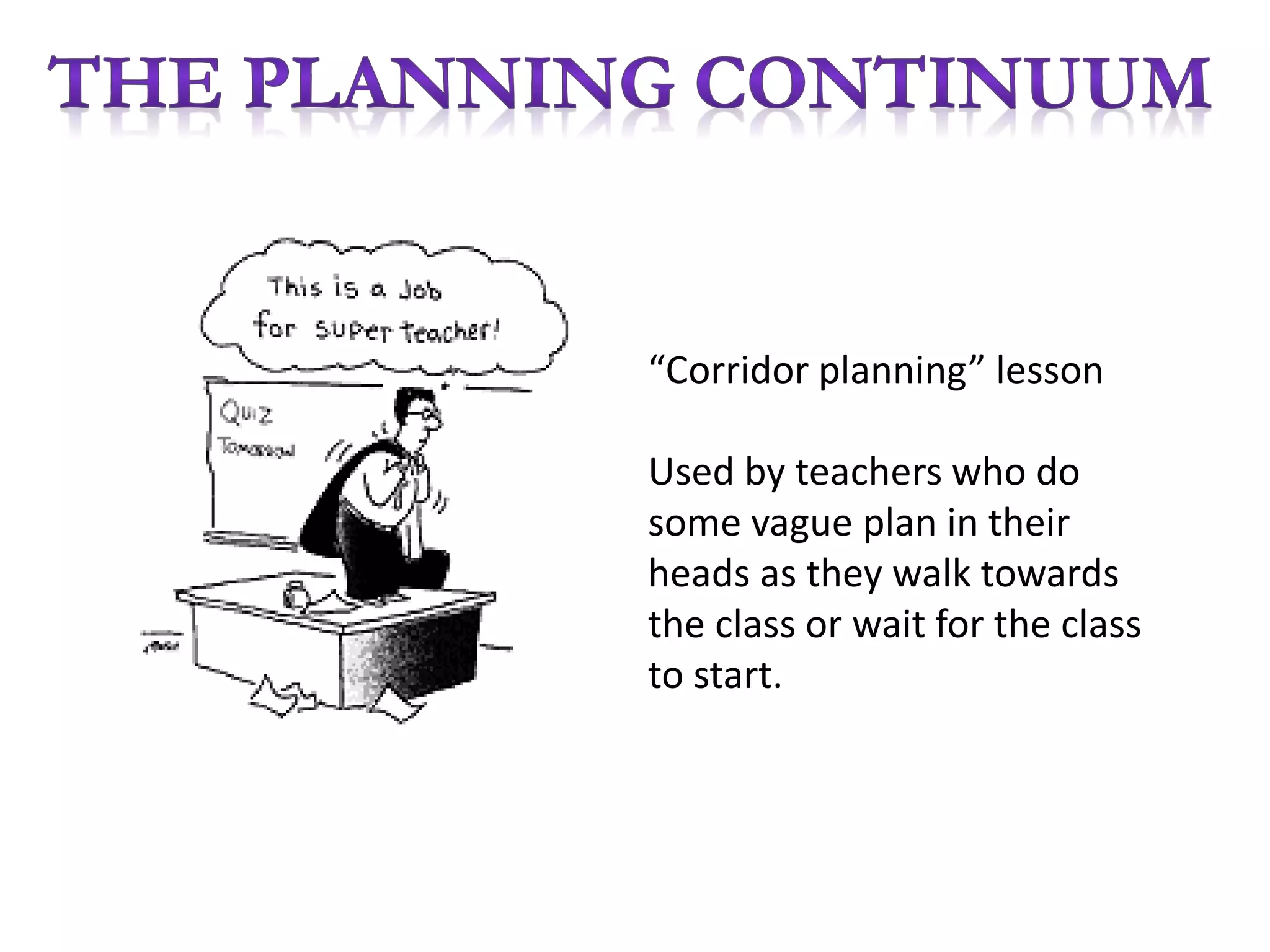 Planning continuum | PPT