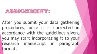 Planning Data Collection Procedure PowerPoint Presentation | PPTX