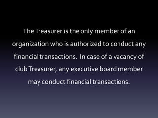 Planning day treasurer presentation | PPTX | Student Financial Aid ...