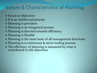 Planning & decision making(chapter 3) | PPTX