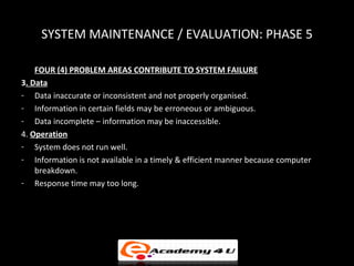 Planning, design and implementation of information systems | PPT