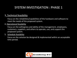 Planning, design and implementation of information systems | PPT