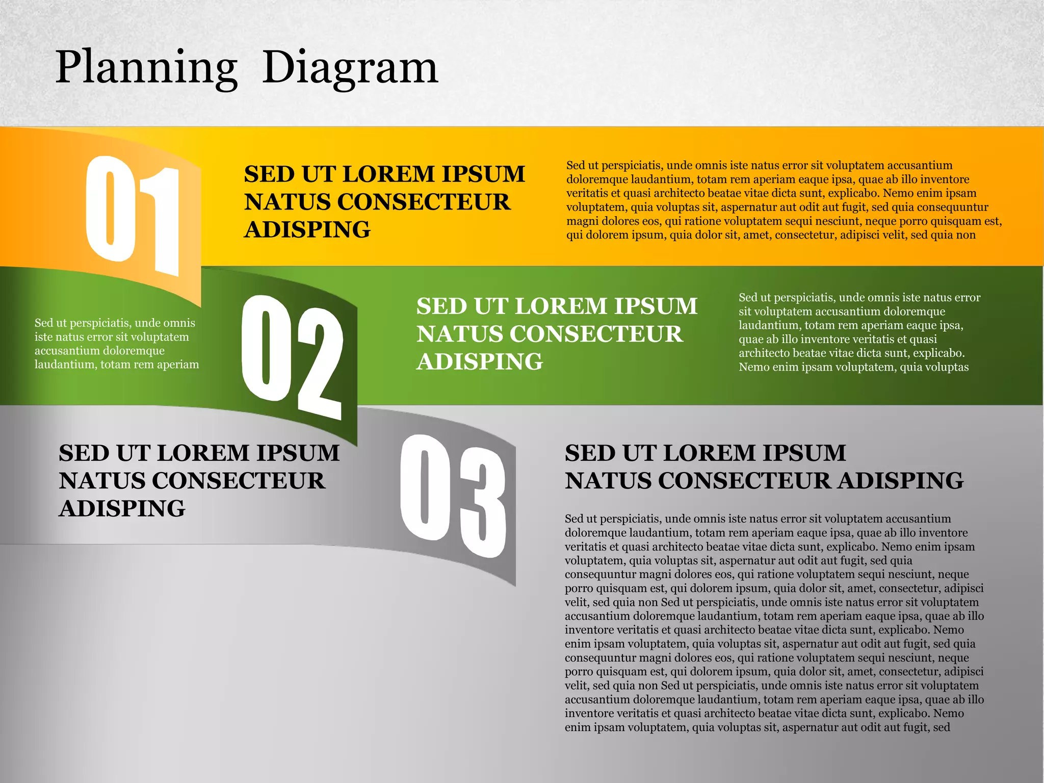 Planning Diagram for PowerPoint by PoweredTemplate.com