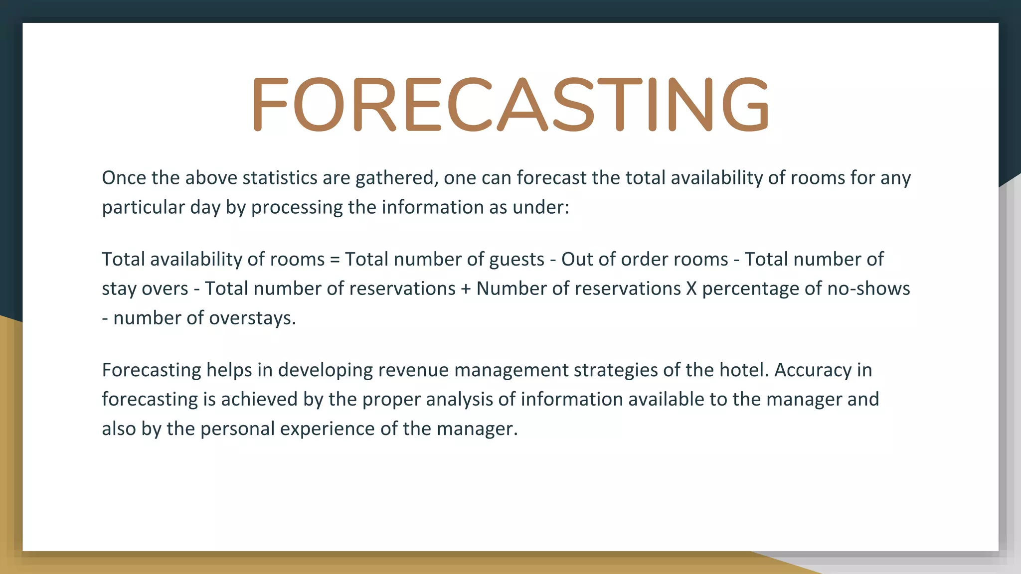 Planning & evaluating front office operations | PPT