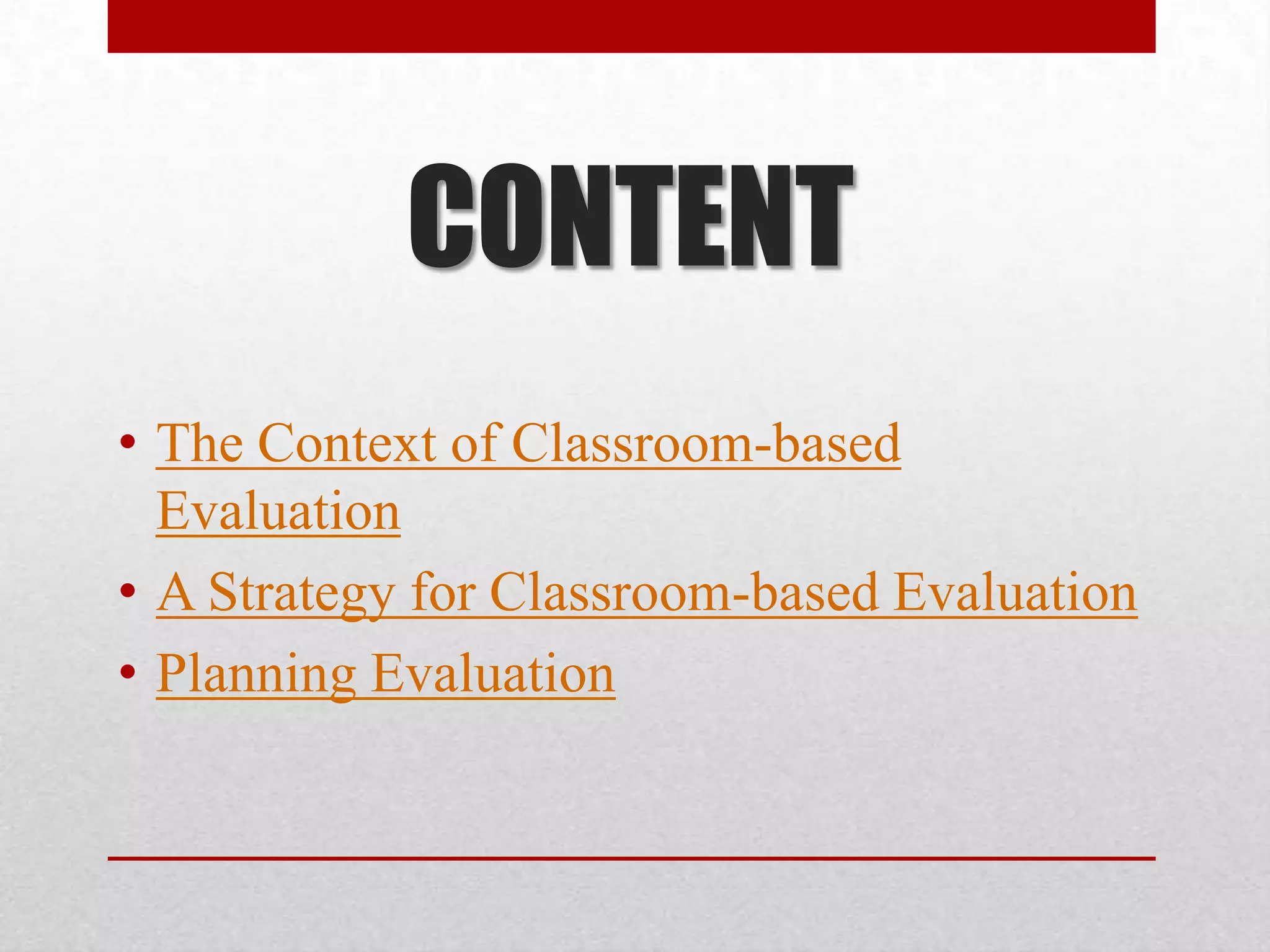 Planning evaluation | PPT