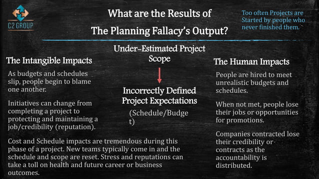 The Planning Fallacy (Project Overruns) | PPT