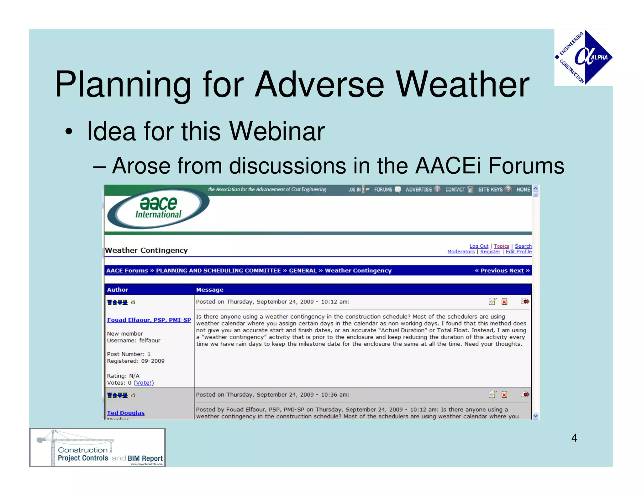 Planning For Adverse Weather | PDF