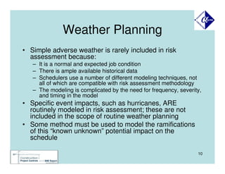 Planning for adverse weather in Construction Projects | PDF