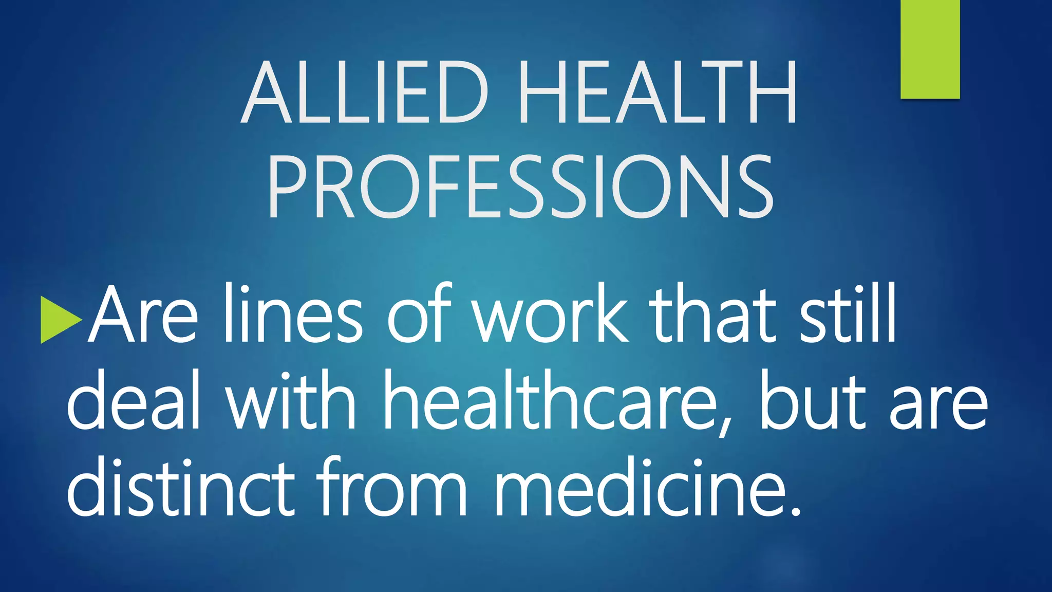 Planning for a health career | PPTX