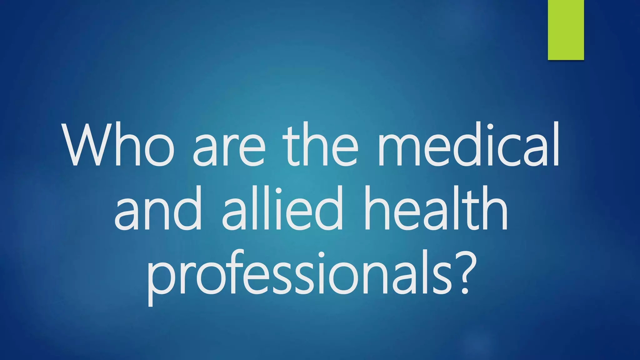 Planning for a health career | PPTX