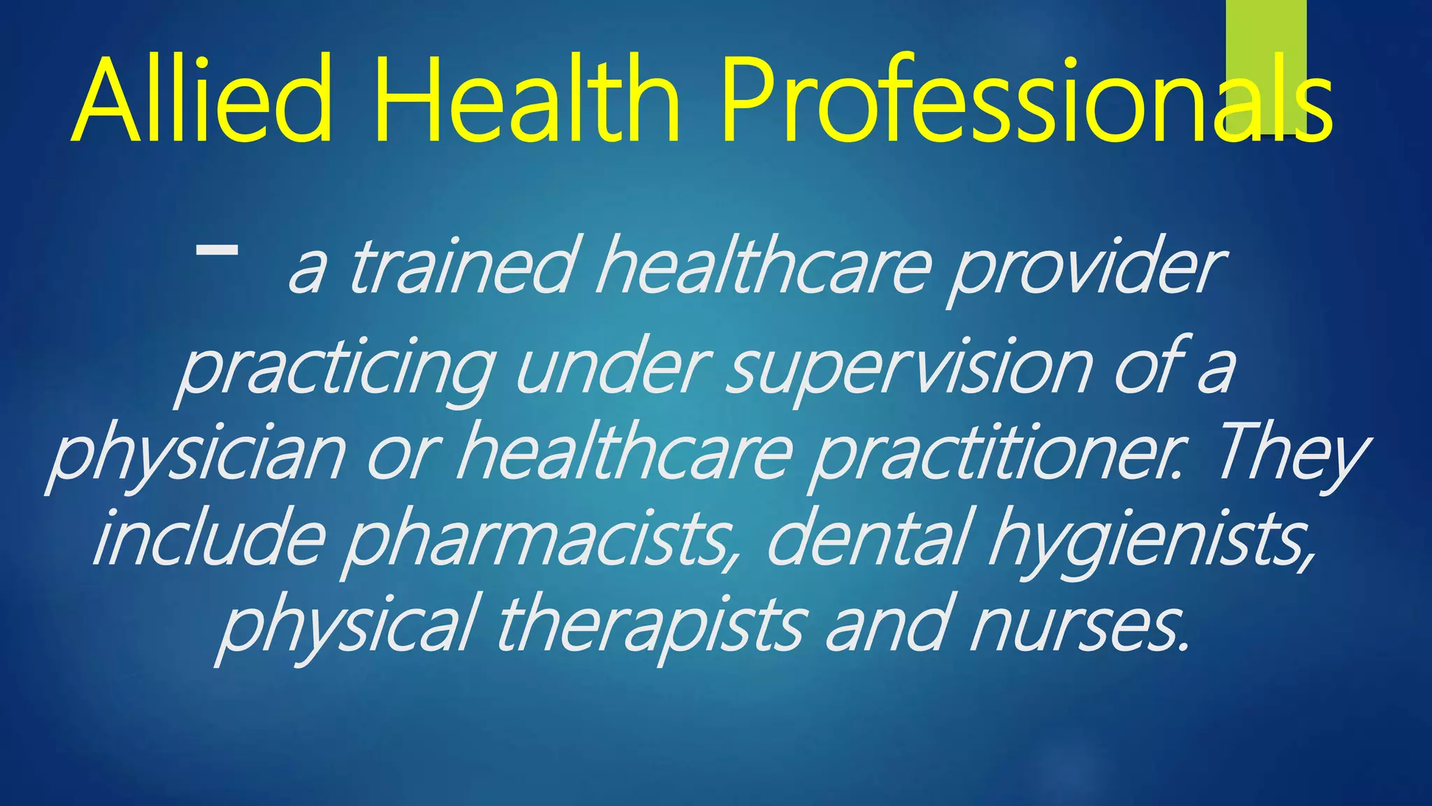 Planning for a health career | PPTX