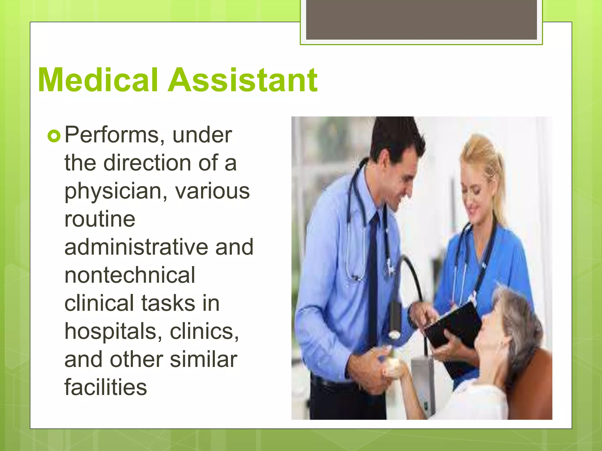 Planning for a health career | PPTX