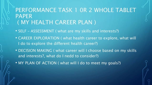 Planning for a health career Q4 HEALTH G10.pptx | Career Planning | Careers