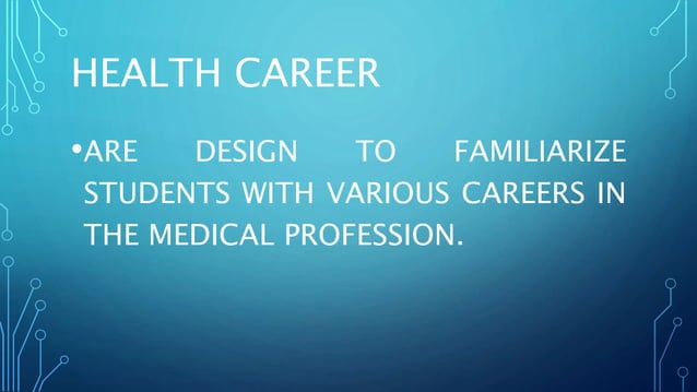 Planning for a health career Q4 HEALTH G10.pptx | Career Planning | Careers