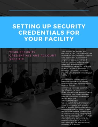Planning for a successful access control system installation | PDF
