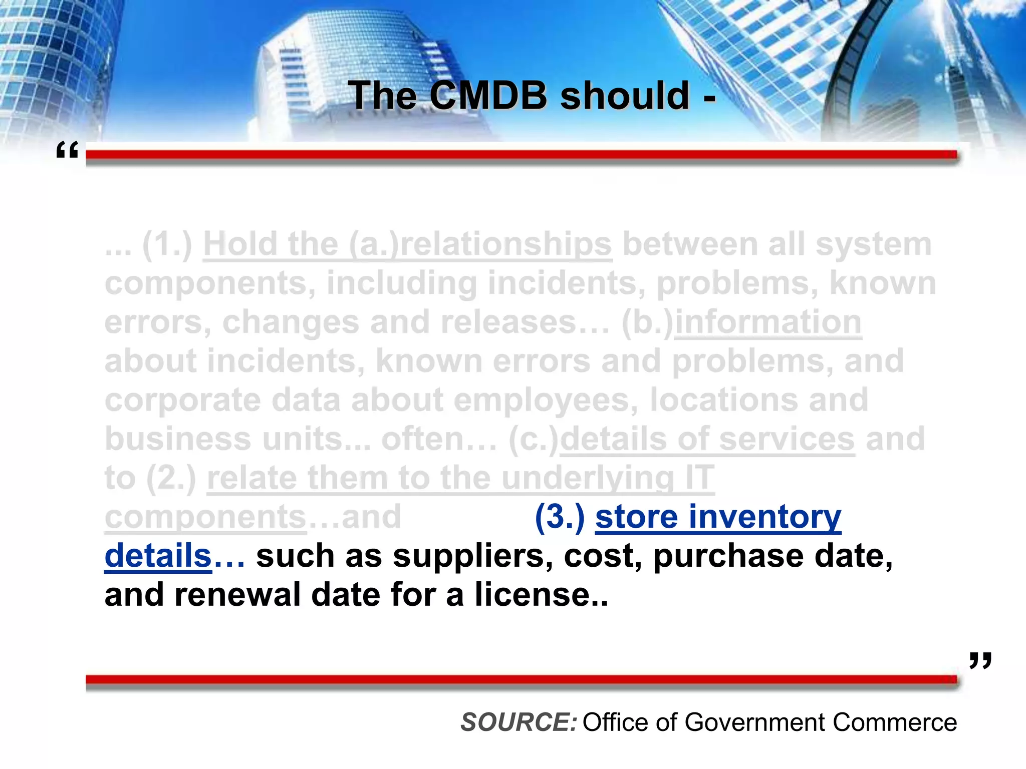 Effectively Planning for an Enterprise-Scale CMDB Implementation | PPTX