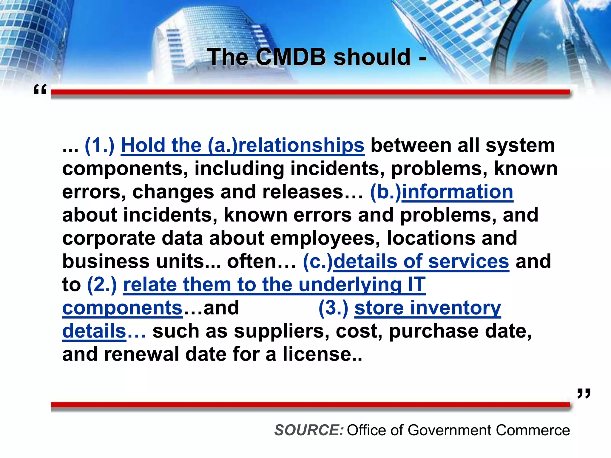 Effectively Planning for an Enterprise-Scale CMDB Implementation | PPTX