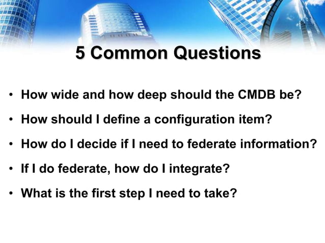 Effectively Planning for an Enterprise-Scale CMDB Implementation | PPTX