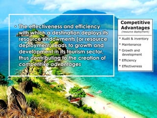 Planning for Competitive and Sustainable Destination | PPT