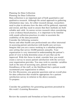 Planning for Data CollectionPlanning for Data CollectionData col.docx