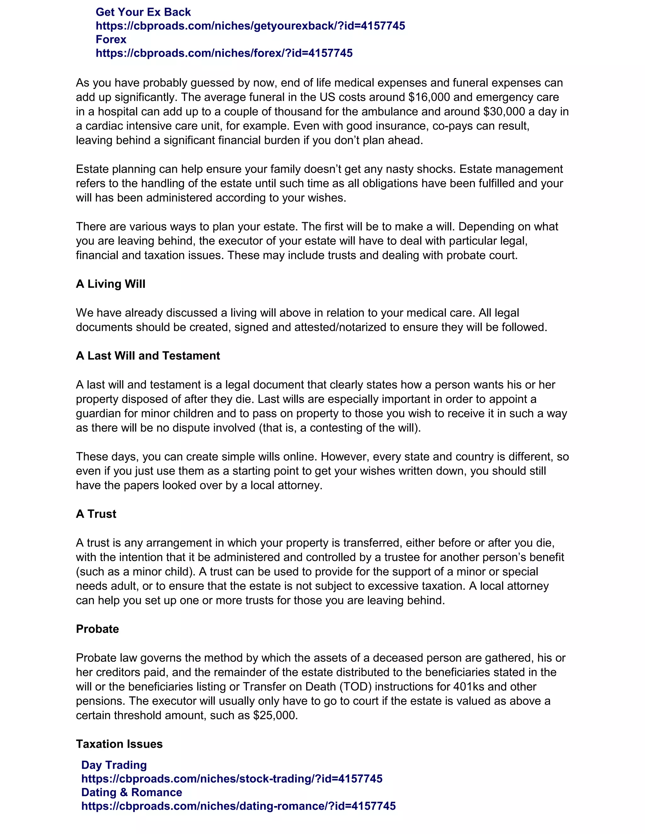 Planning for death | PDF