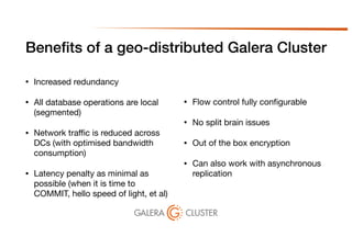 Planning for Disaster Recovery (DR) with Galera Cluster | PPT