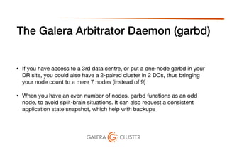 Planning for Disaster Recovery (DR) with Galera Cluster | PDF