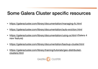 Planning for Disaster Recovery (DR) with Galera Cluster | PPT