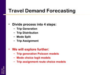 Transportation Planning & Travel Demand Forecasting (Transportation Engineering) | PPT