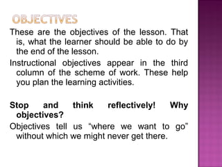 Planning for effective learning | PPT