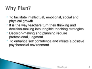 Planning for excellence formatted | PPT