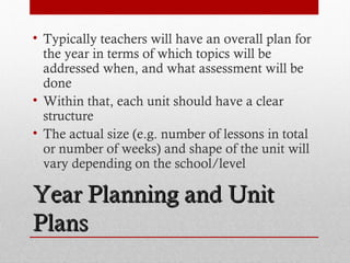 Planning for instruction in science | PPT