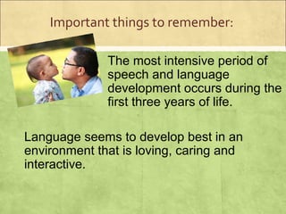 Planning for language development | PPT | Parenting Babies and Toddlers ...