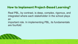 Planning for PBL Implementation session 2.pptx | Educational Assessment ...