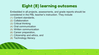 Planning for PBL Implementation session 2.pptx | Educational Assessment ...