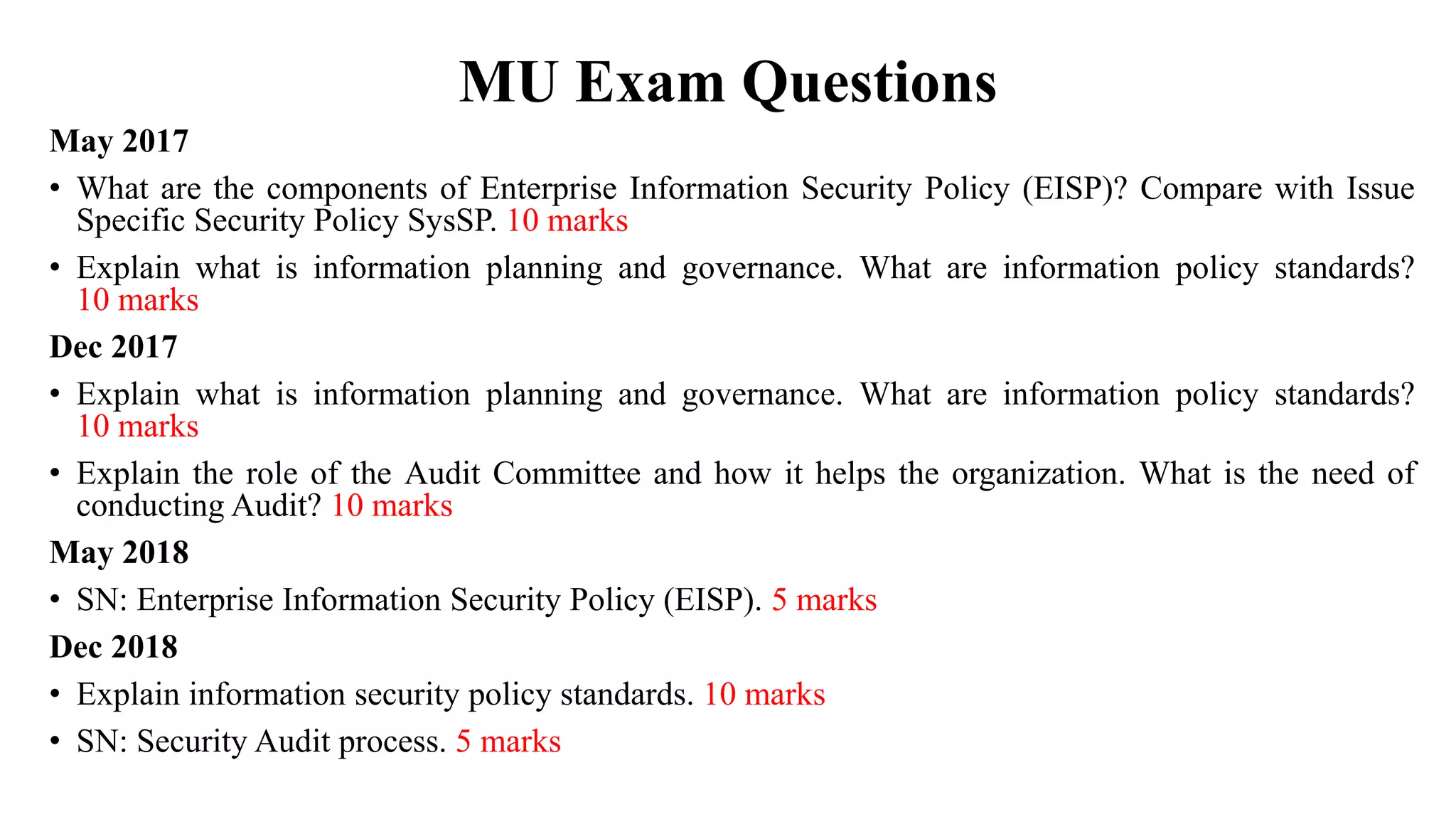 Planning for security and security audit process | PPTX