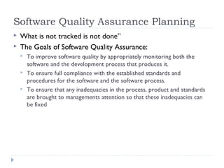 Planning for software quality assurance lecture 6 | PPT