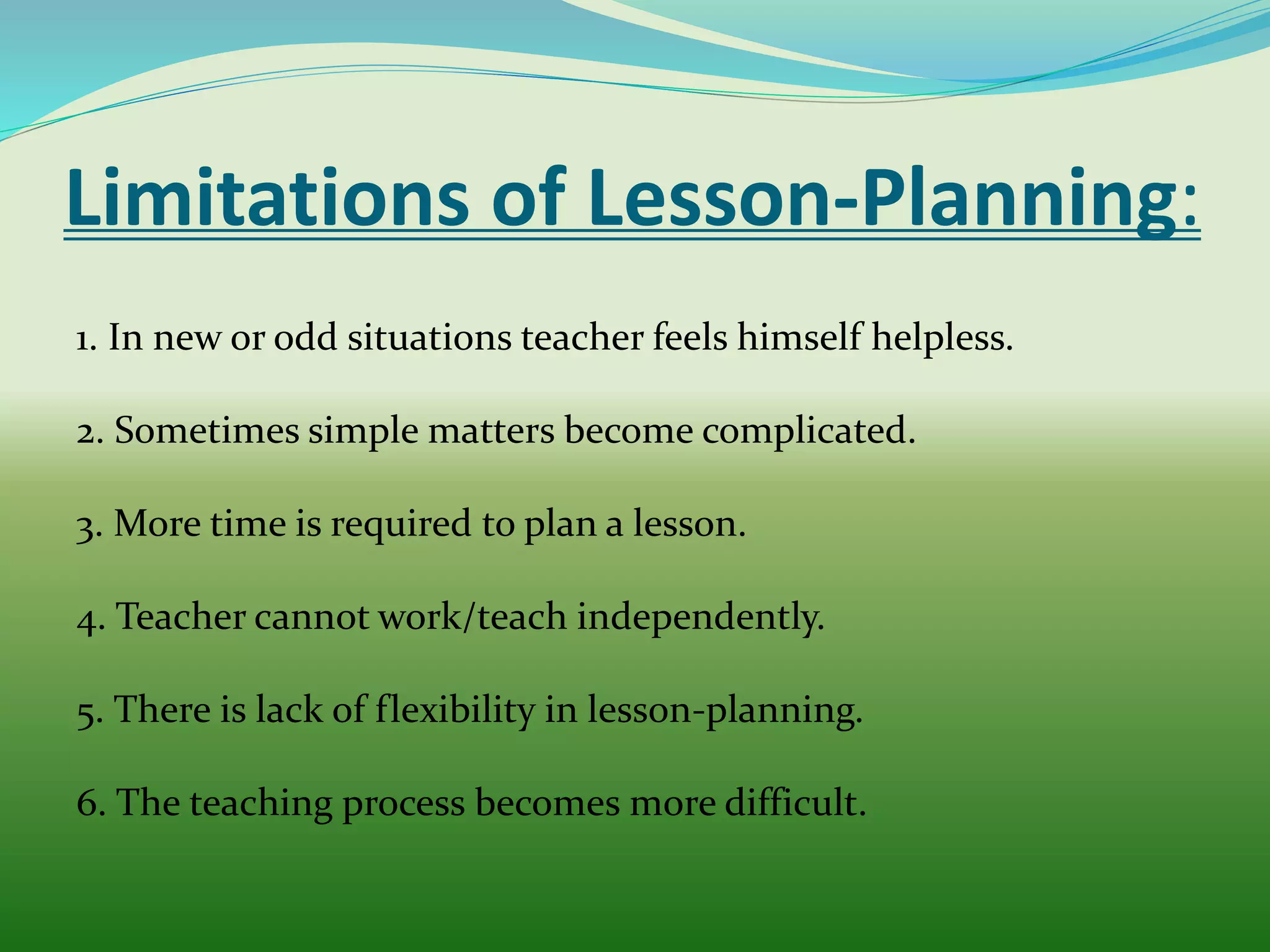 Planning for teaching | PPT