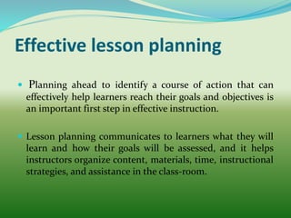 Planning for teaching | PPT