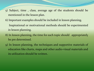 Planning for teaching | PPT