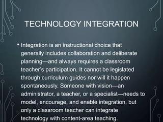 Planning for technology integration in the classroom | PPTX ...