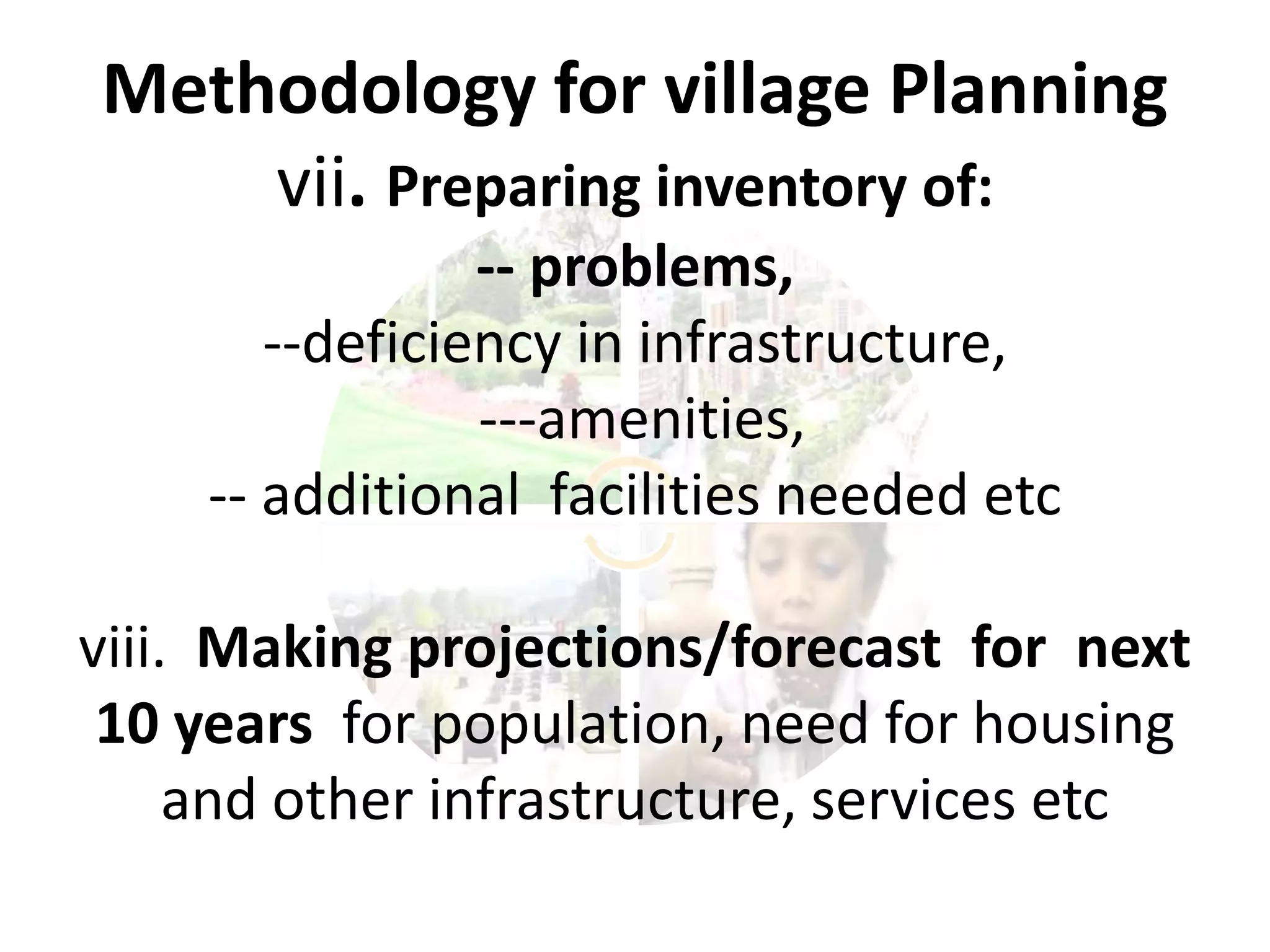 Planning for village development | PPTX