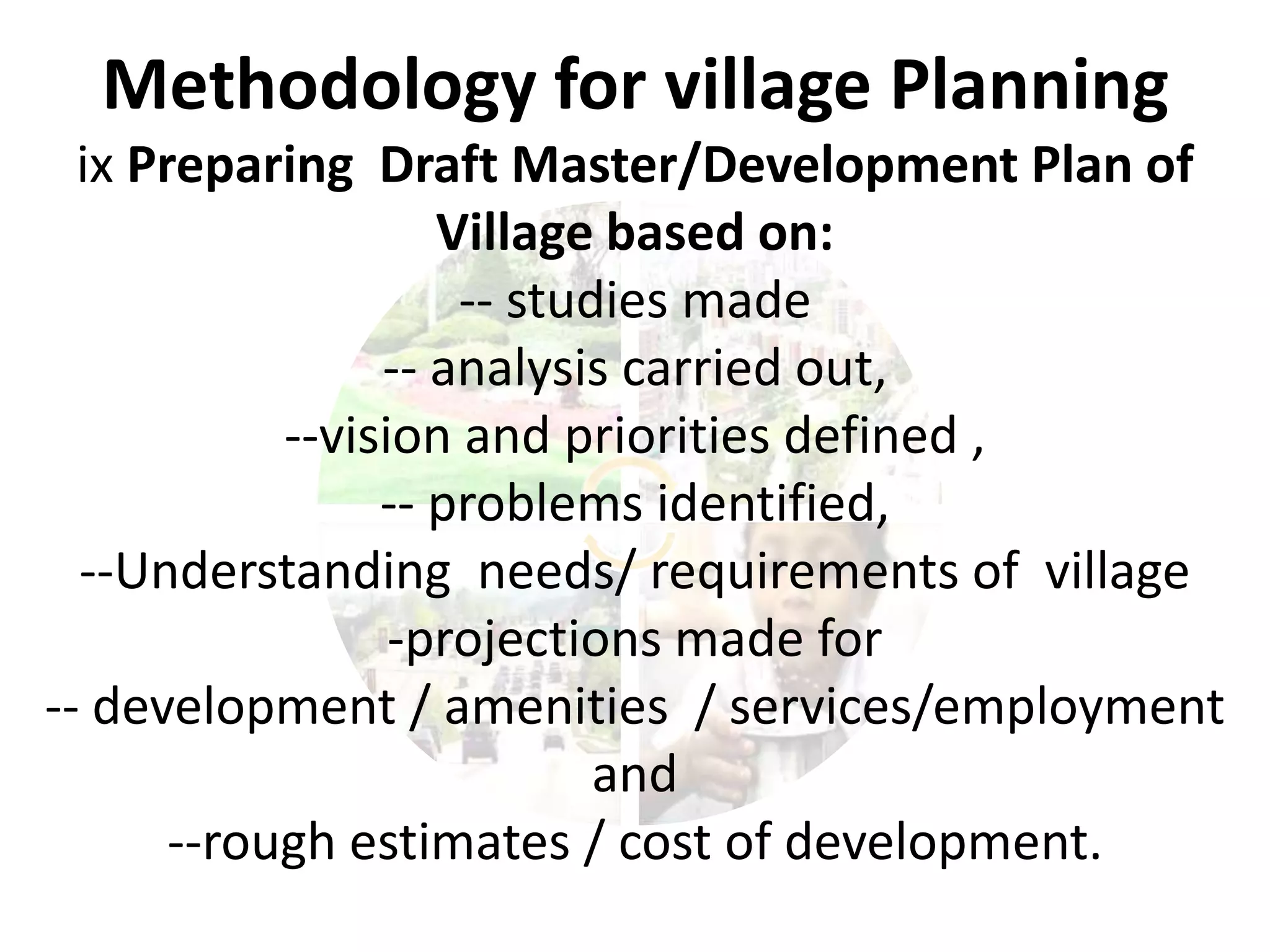 Planning for Village development | PPTX